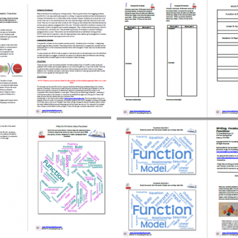 Writing, Vocabulary & Literacy in Mathematics: Functions