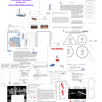 Writing and Vocabulary Centers for Intermediate Mathematicians Packet